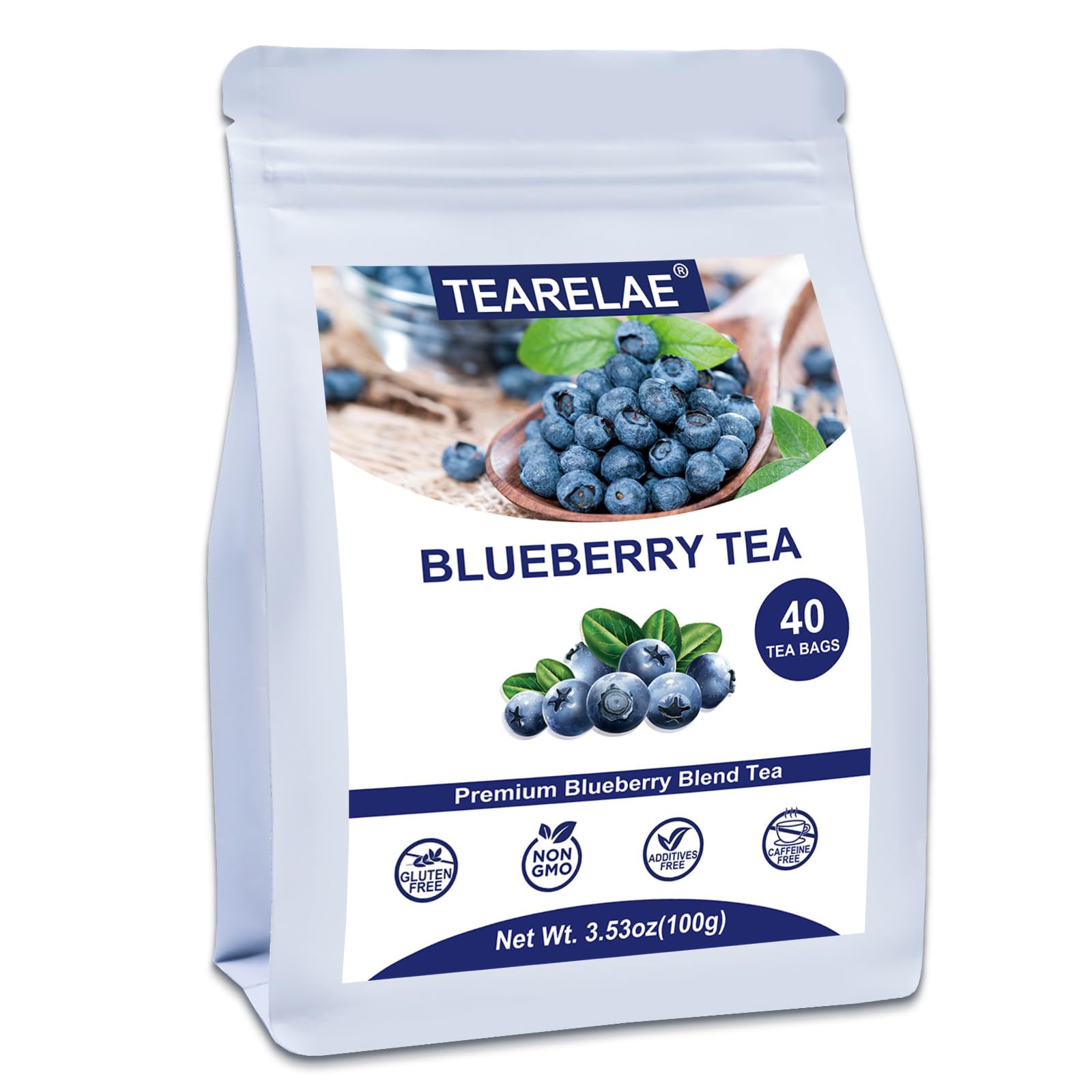 TEARELAE blueberry herbal tea bags