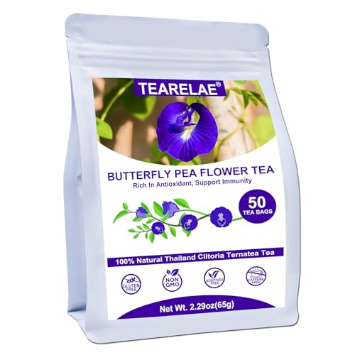 TEARELAE butterfly pea flower tea bags