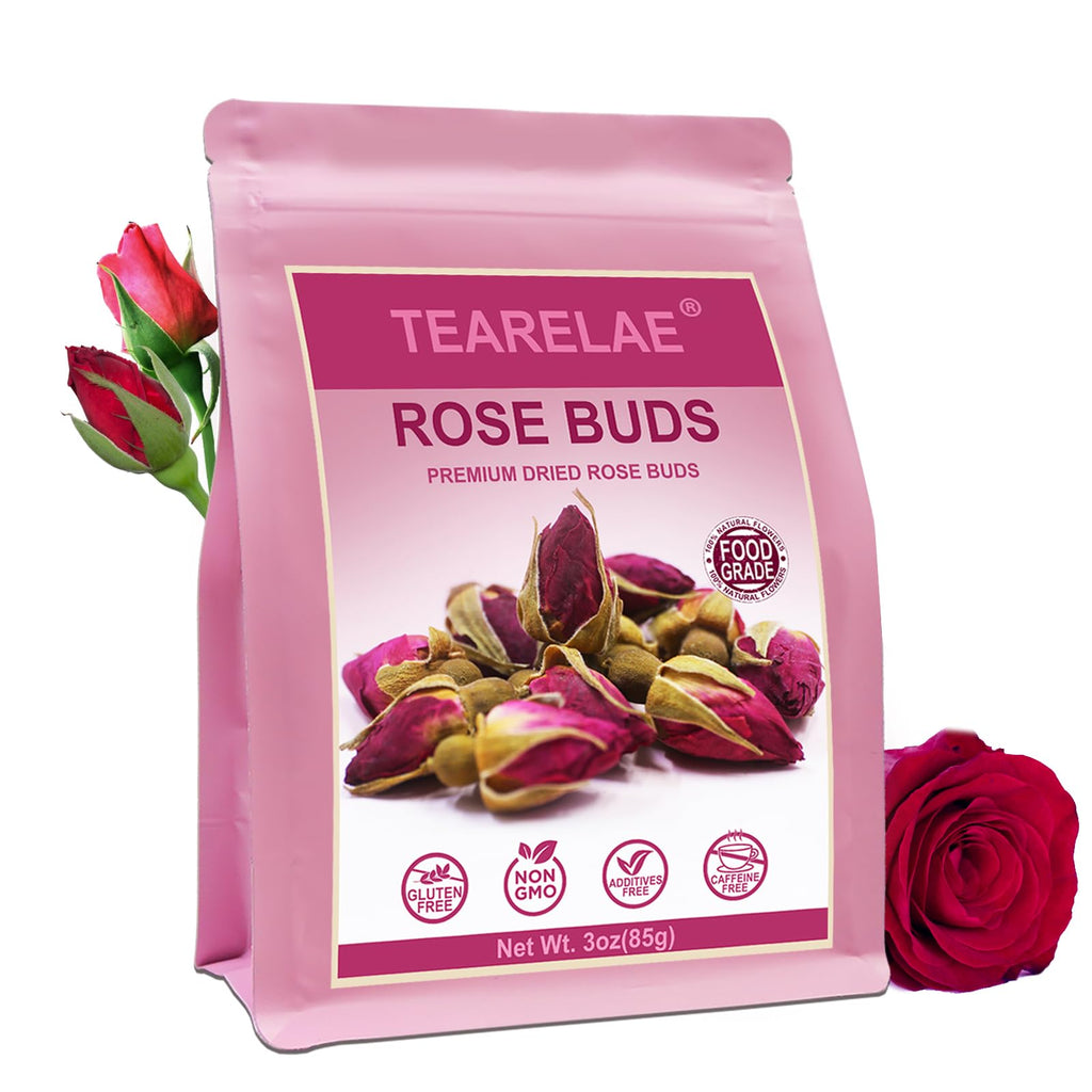 TEARELAE dried rose buds for tea
