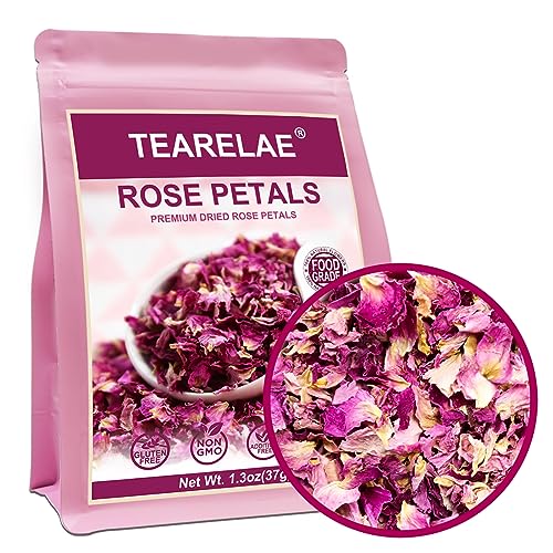 TEARELAE dried rose petals for tea