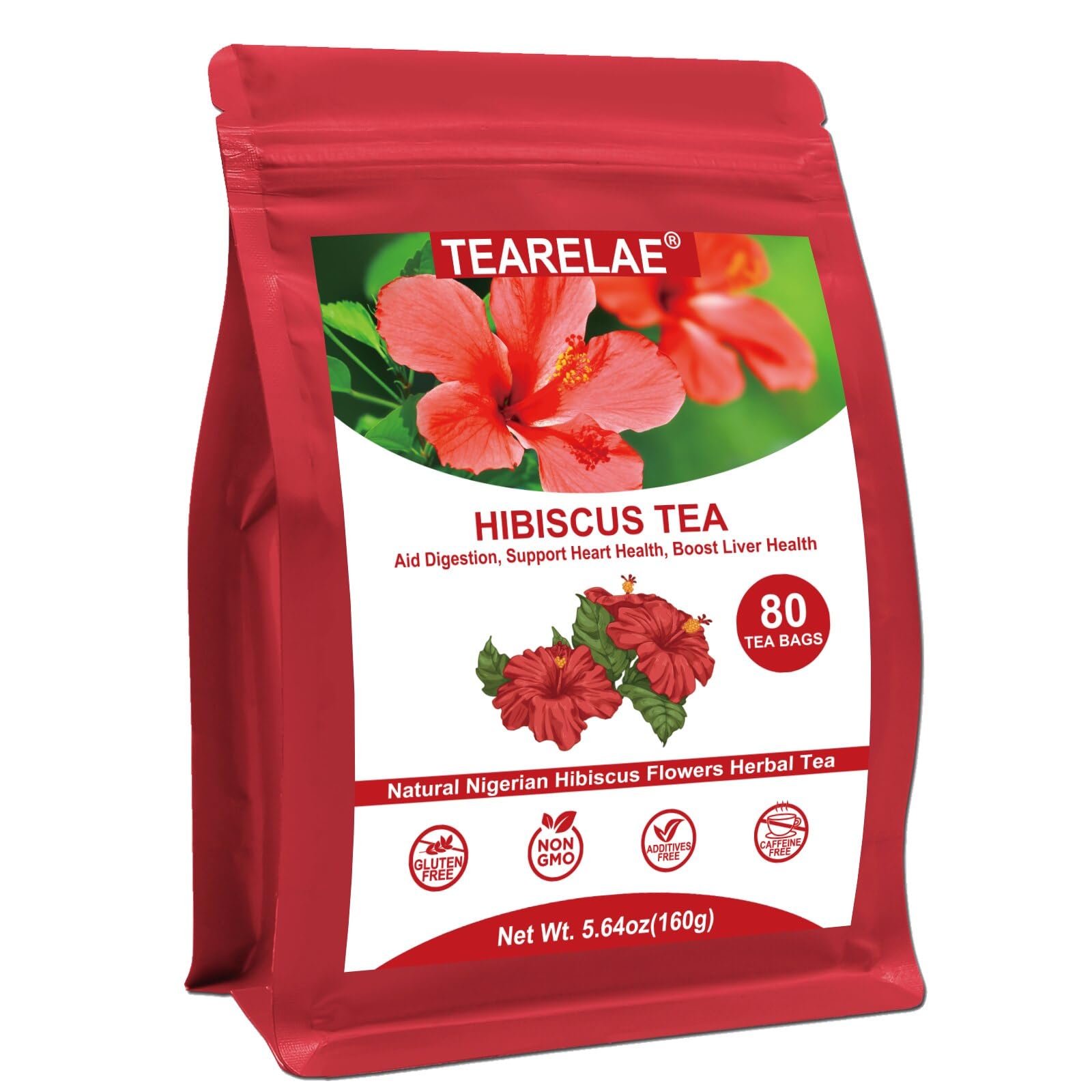 TEARELAE hibiscus tea bags 80 count