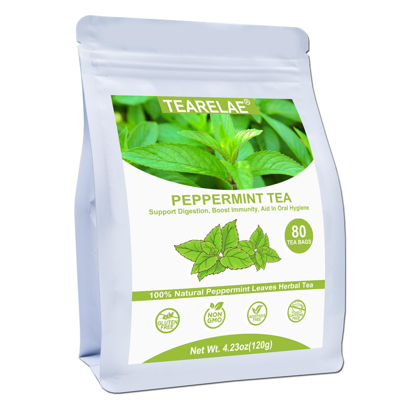 TEARELAE peppermint tea bags for relaxation