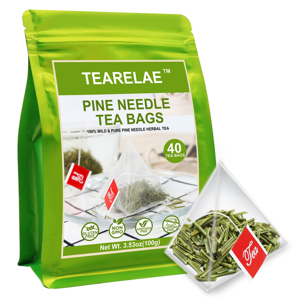 TEARELAE pine needle herbal tea bags