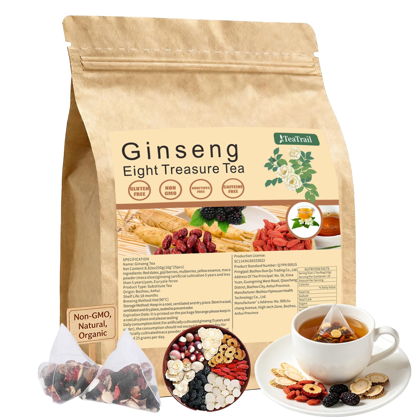 TeaTrail Ginseng Eight Treasure herbal blend