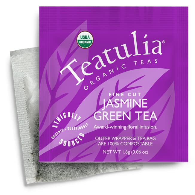 Teatulia organic green tea bags
