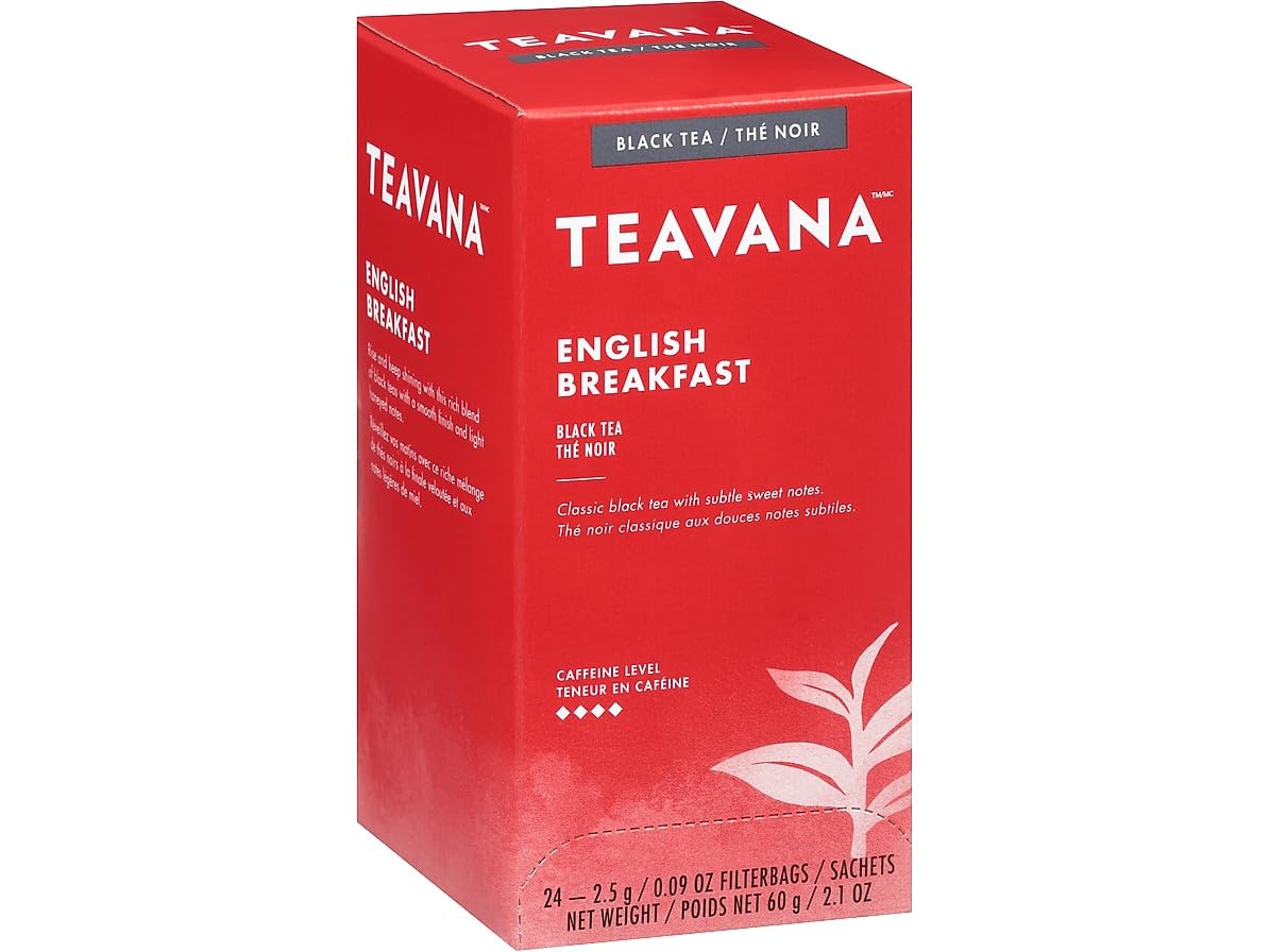 Teavana English Breakfast Tea bags for energizing mornings