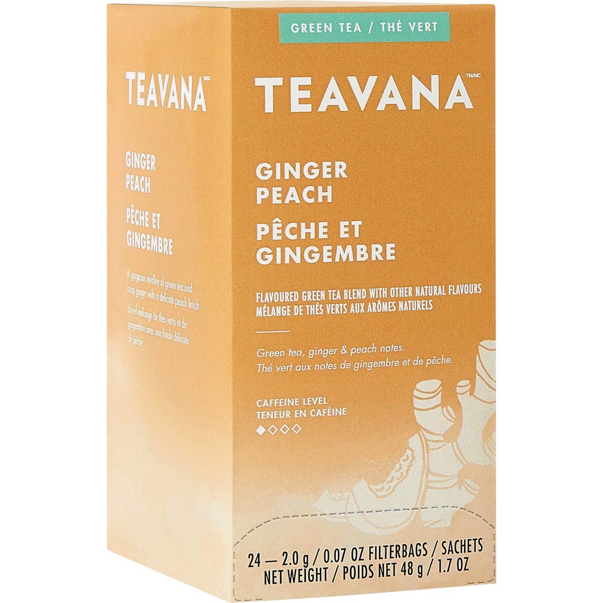 Teavana Ginger Peach herbal tea bags