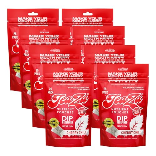 TeaZa Energy Pouches Cherry Chill flavor