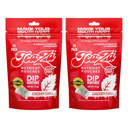 TeaZa Energy Pouches Cherry Chill flavor