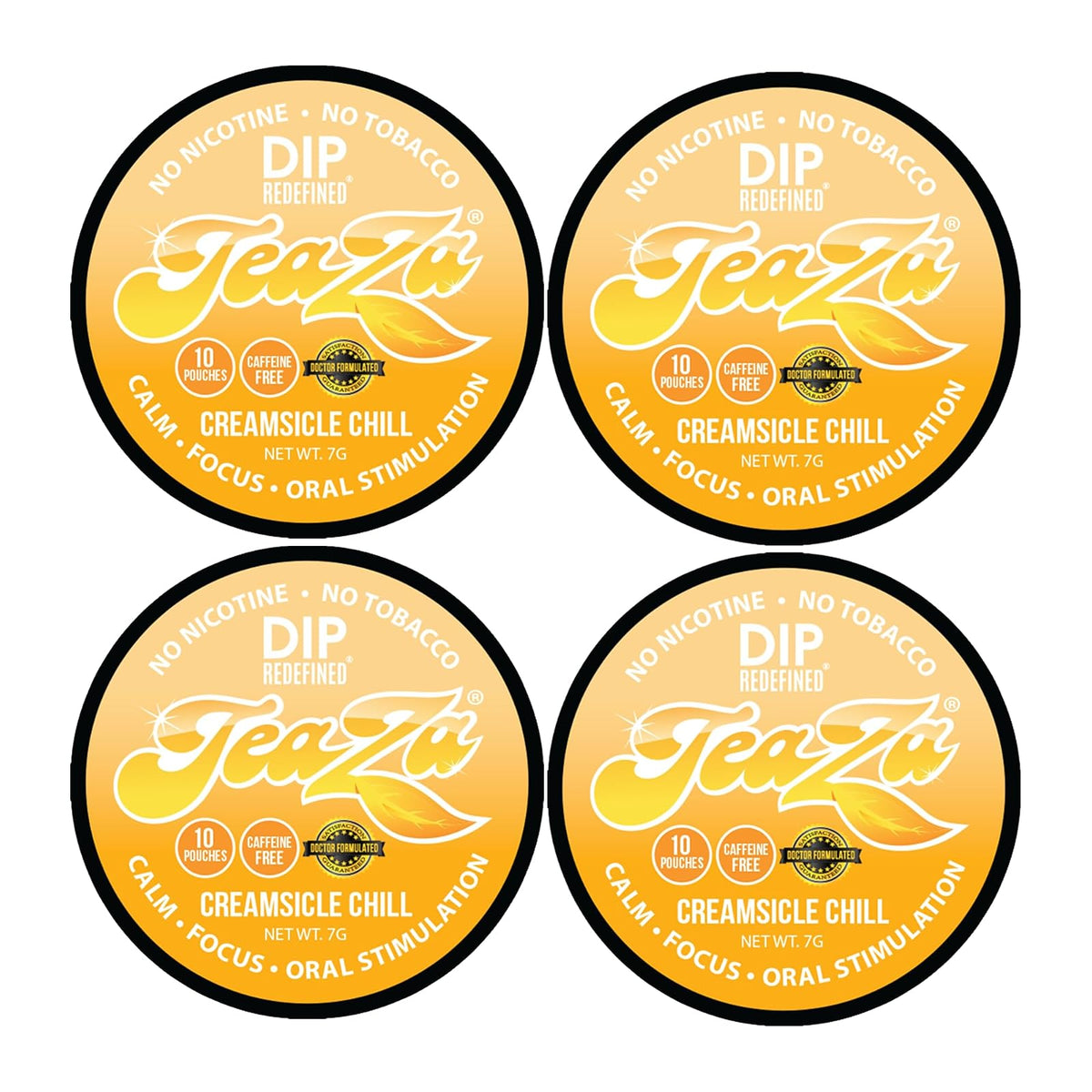 TeaZa Energy Pouches Creamsicle Chill flavour