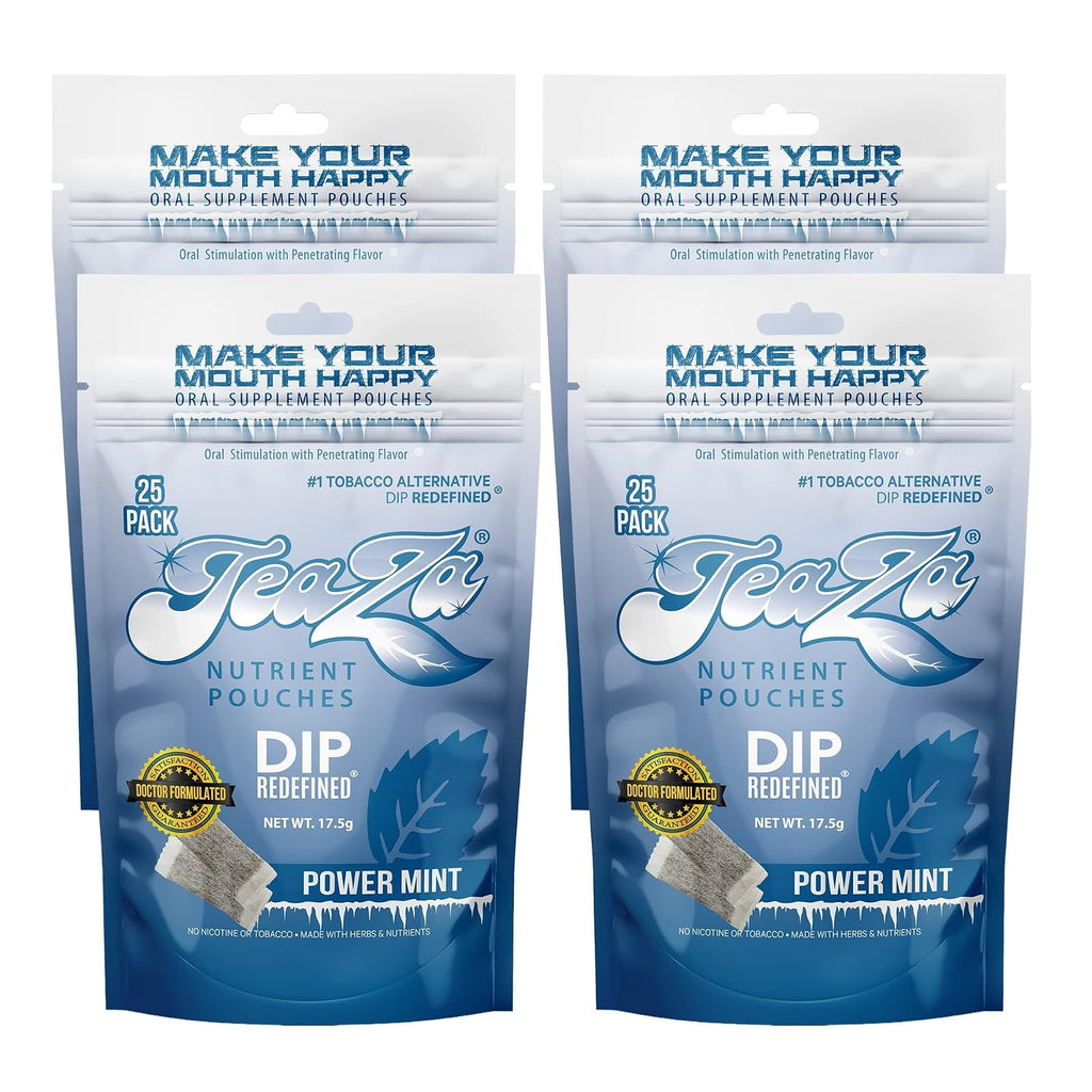 TeaZa Energy Pouches Power Mint flavor