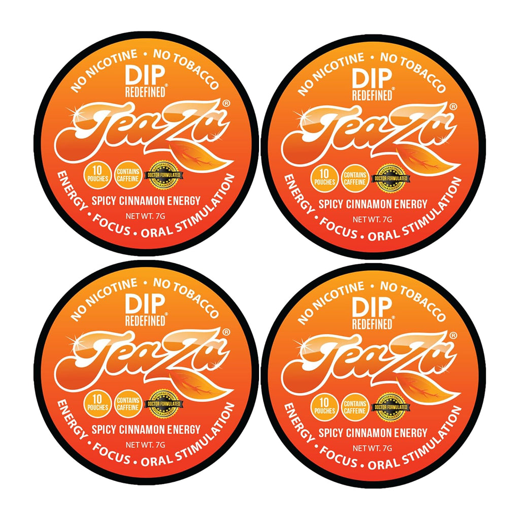 TeaZa Energy Pouches spicy cinnamon flavour