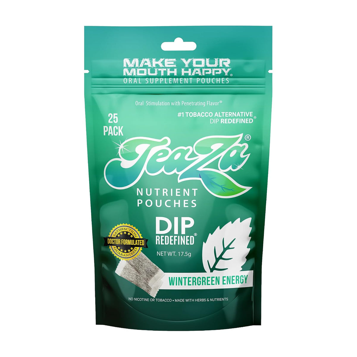 TeaZa Energy Pouches wintergreen flavour