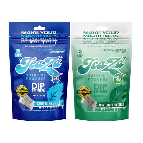 TeaZa energy pouches wintergreen flavour