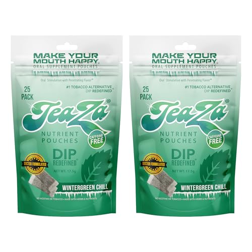 TeaZa Energy Wintergreen Chill pouches