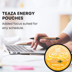 TeaZa pouches for sustained energy
