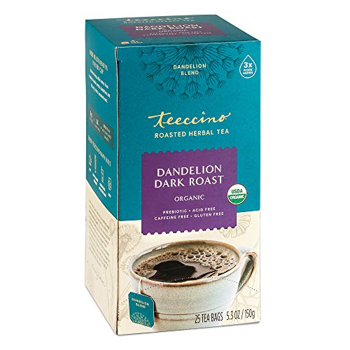 Teeccino dandelion herbal tea bags