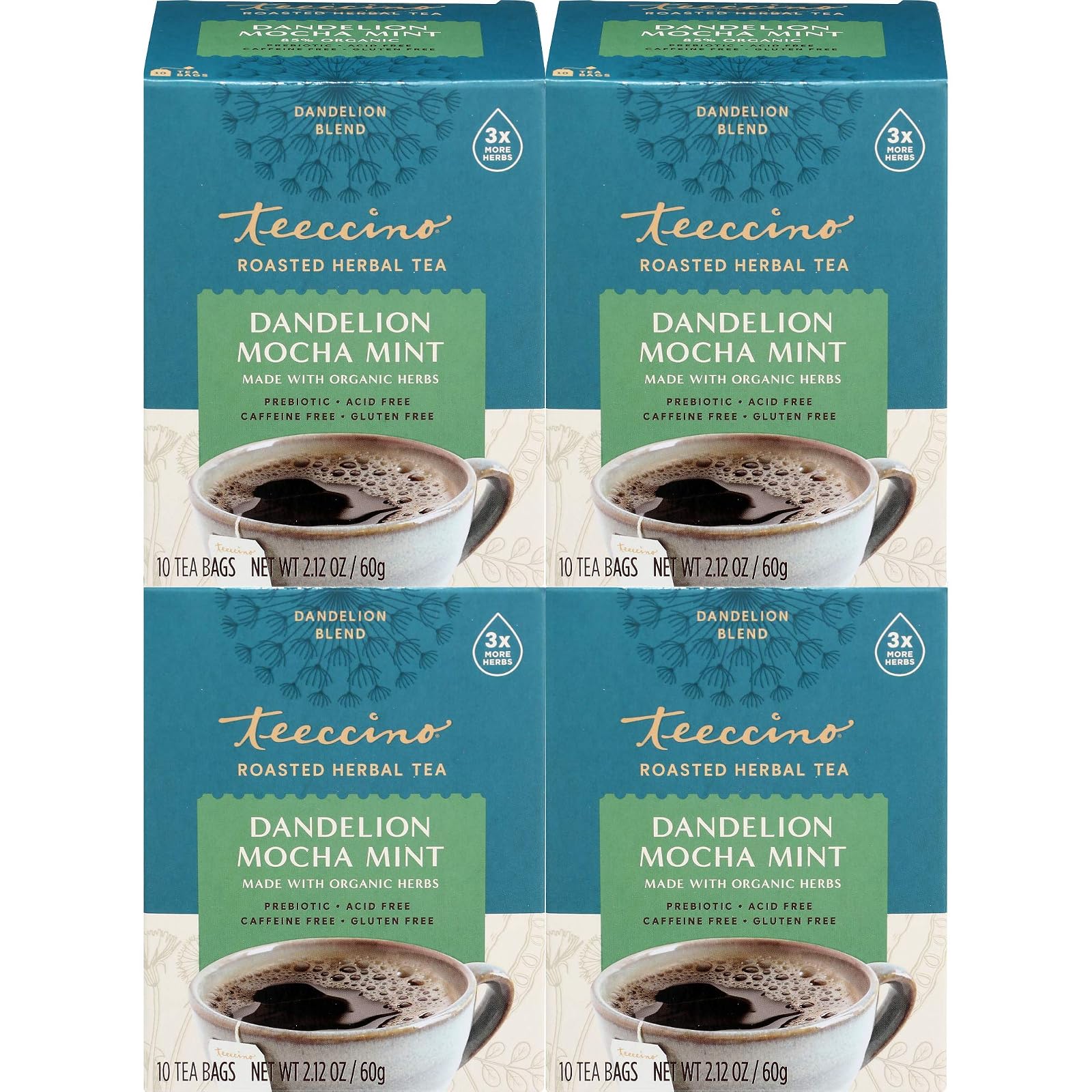 Teeccino Dandelion Root Tea bags