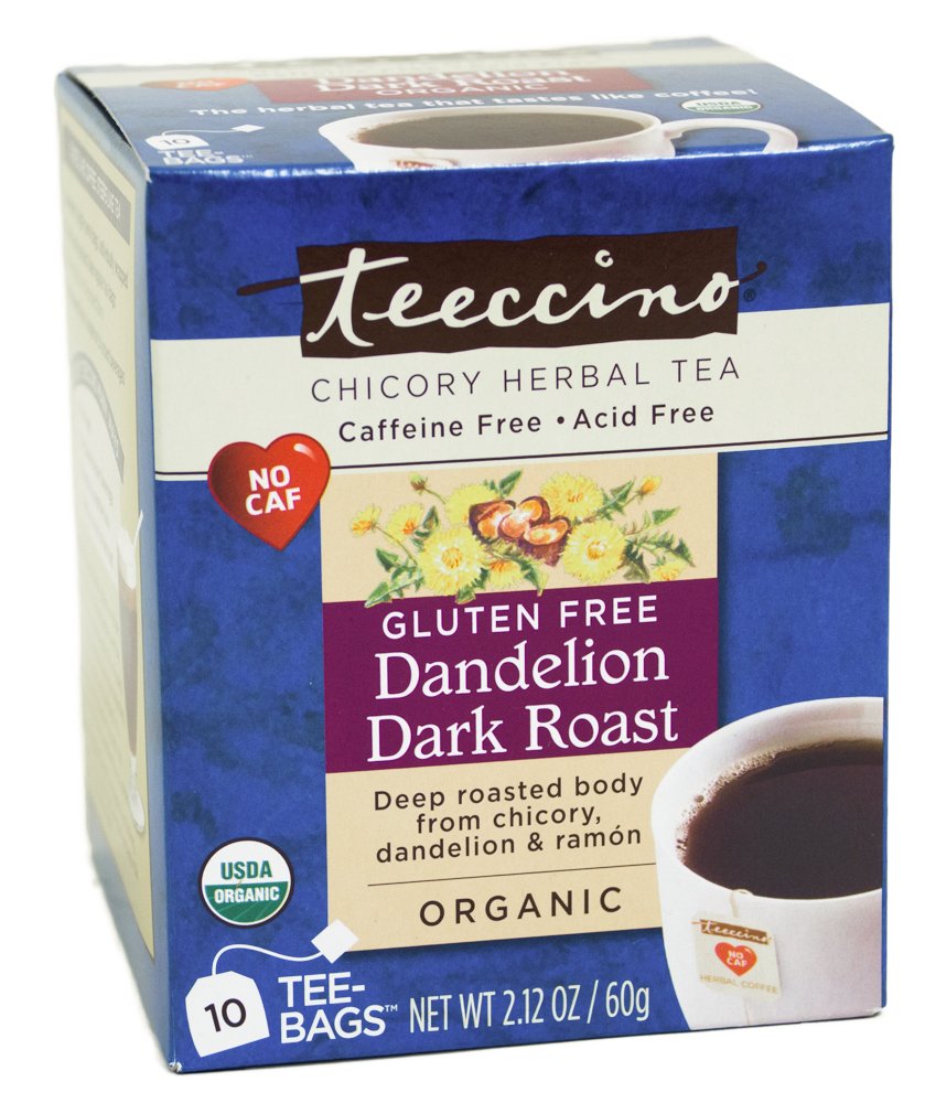 Teeccino dandelion tea dark roast