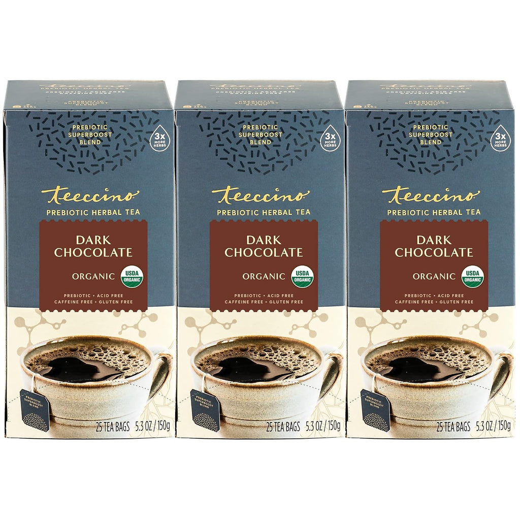 Teeccino dark chocolate herbal tea bags