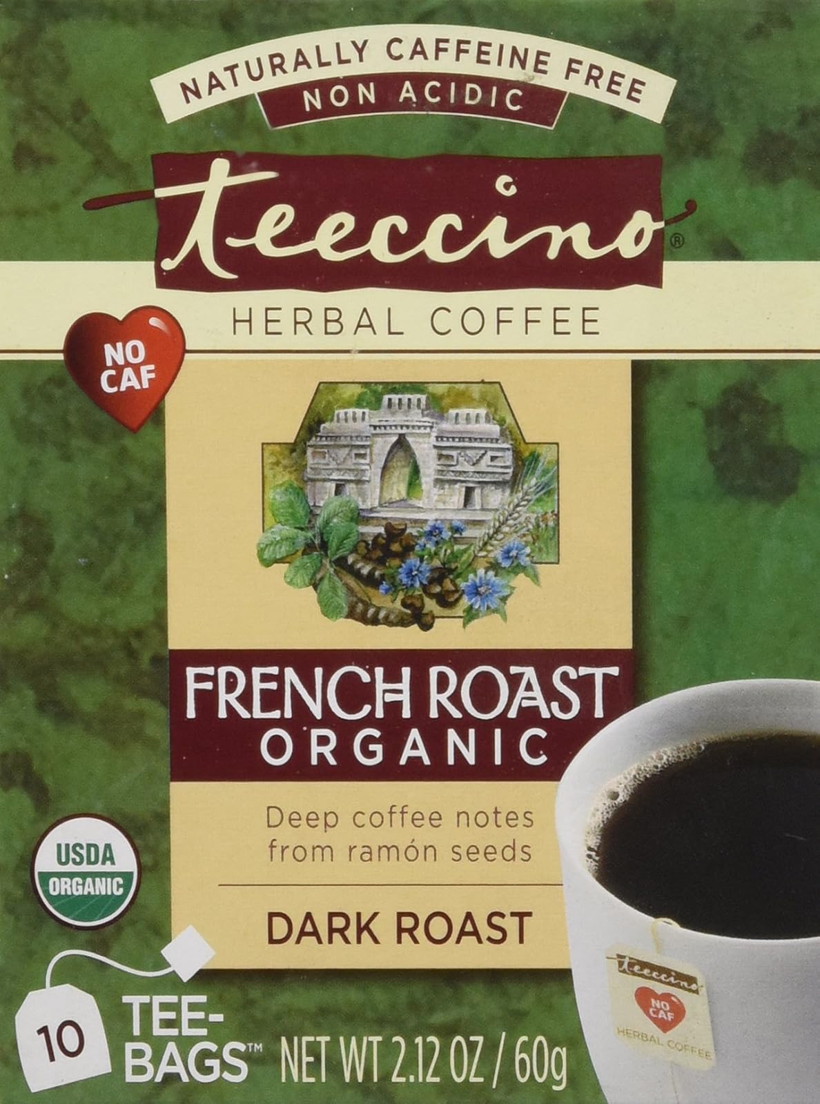 Teeccino French roast herbal tea bags