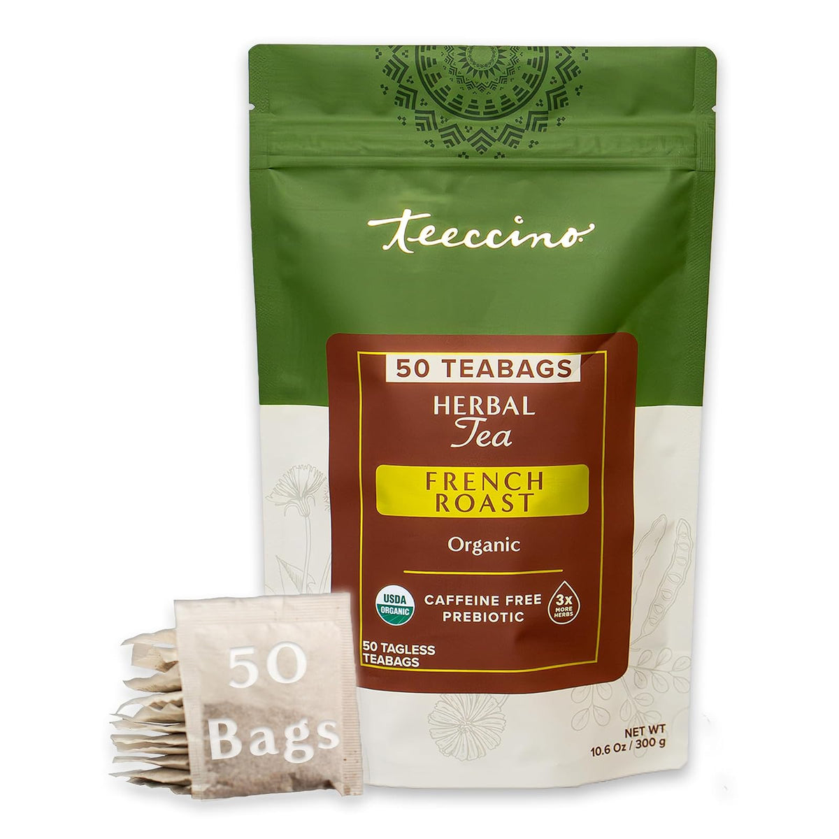 Teeccino French roast herbal tea bags
