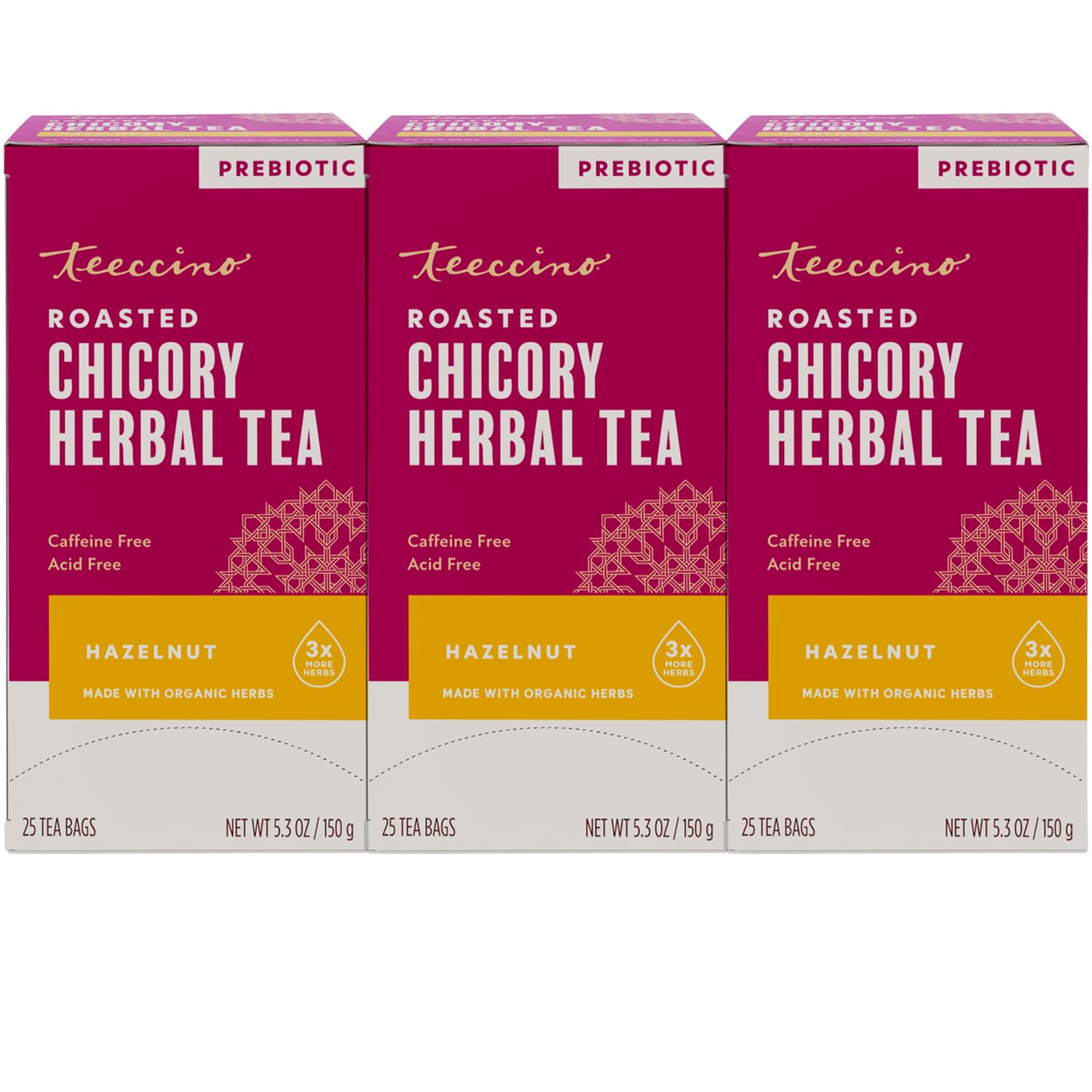 Teeccino hazelnut herbal tea bags