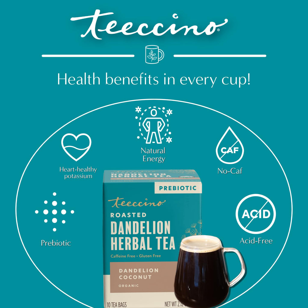 Teeccino herbal infusion for relaxation
