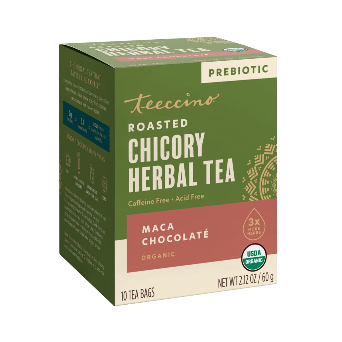 Teeccino herbal tea for digestive health