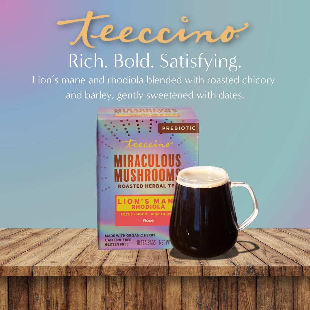 Teeccino herbal tea for mental clarity