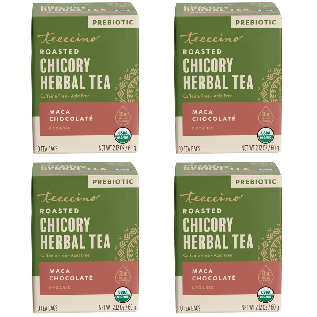 Teeccino herbal tea with maca