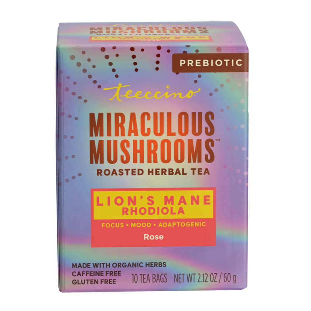 Teeccino Lion's Mane herbal tea bags