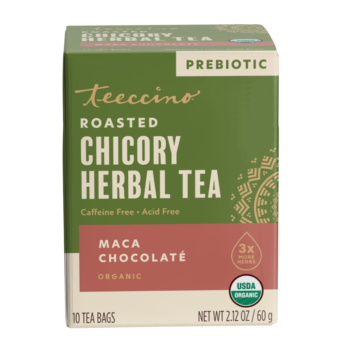Teeccino Maca Chocolaté herbal tea bags