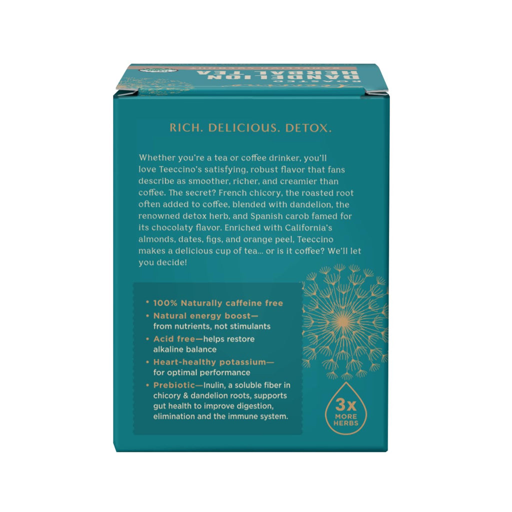 Teeccino tea bags for easy brewing
