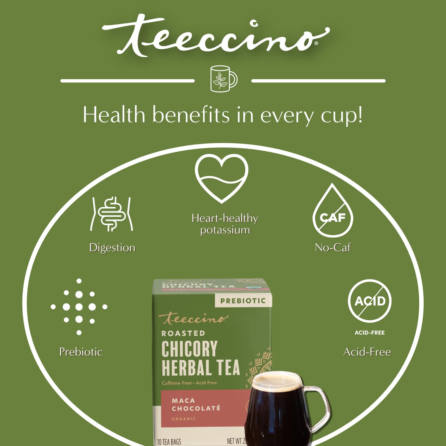 Teeccino tea bags for energy