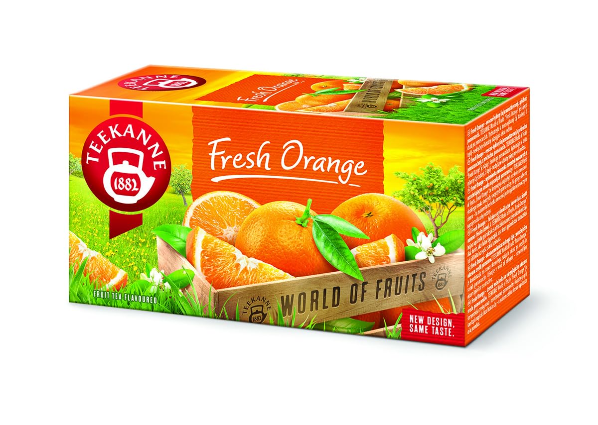 Teekanne Fresh Orange Tea bags for refreshing taste