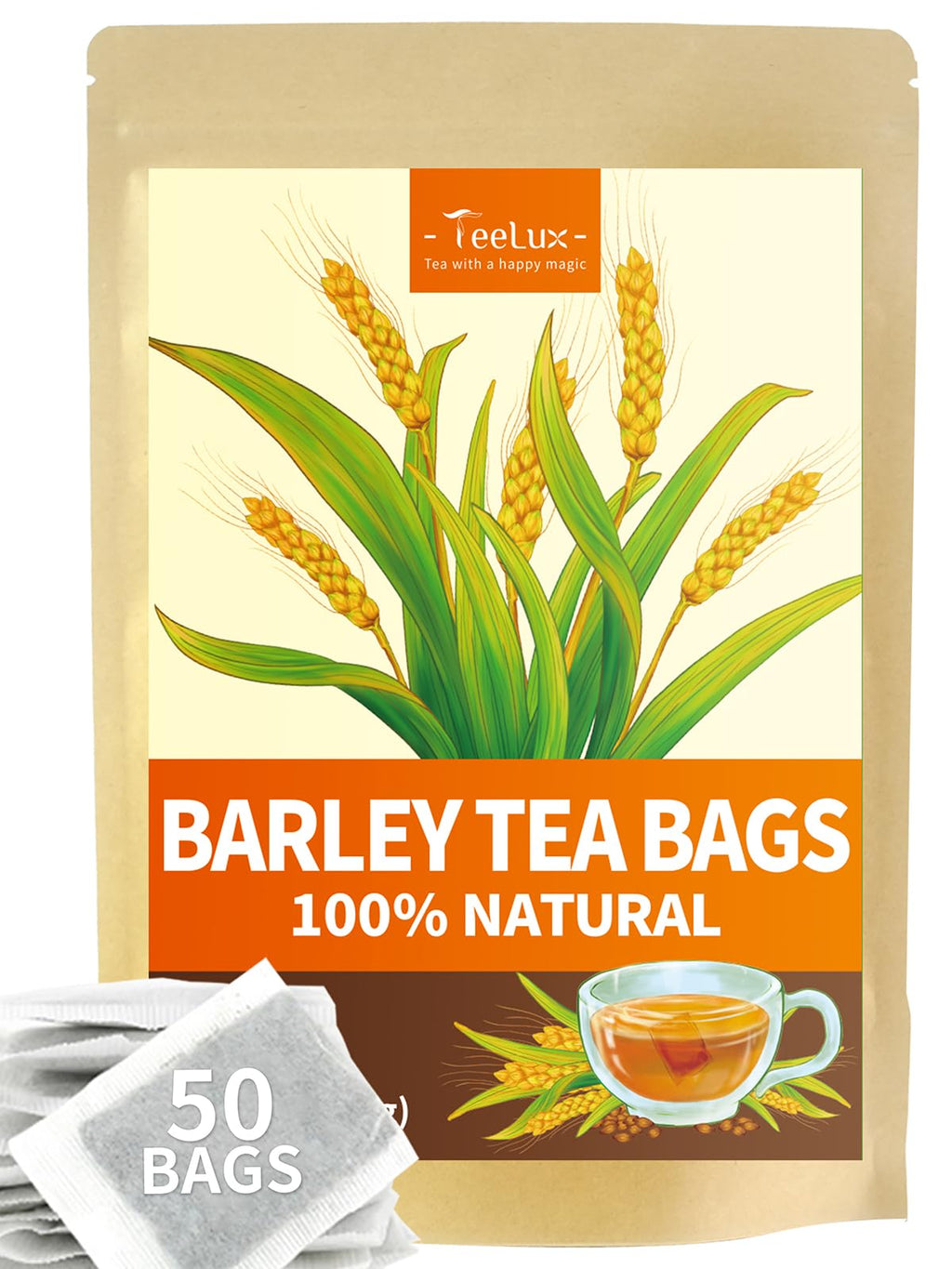 TeeLux barley tea bags for relaxation