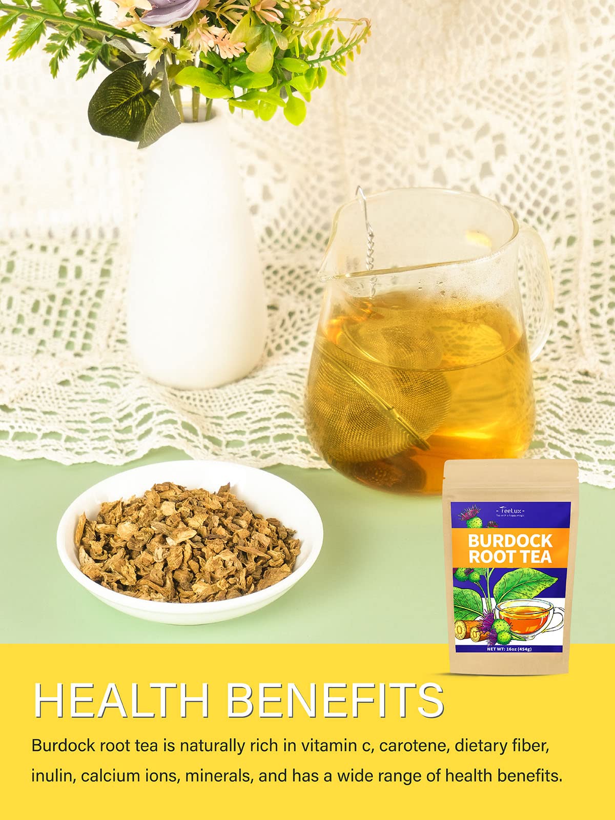 TeeLux burdock root herbal infusion