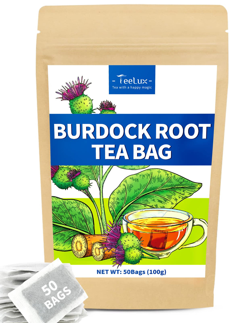 TeeLux burdock root tea bags