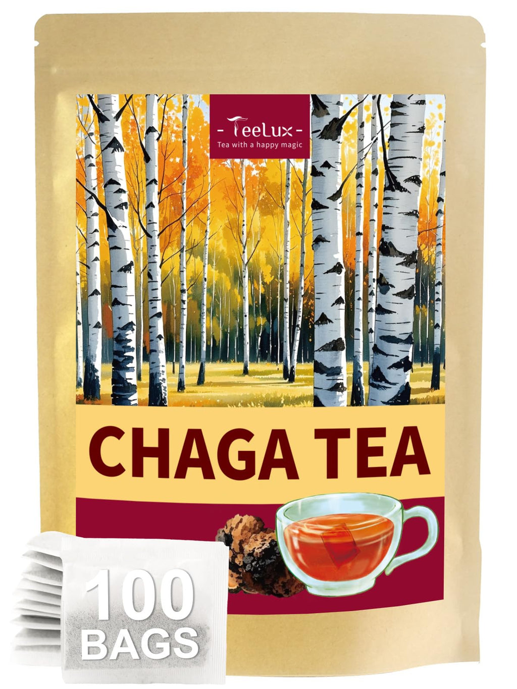 TeeLux Chaga tea bags benefits