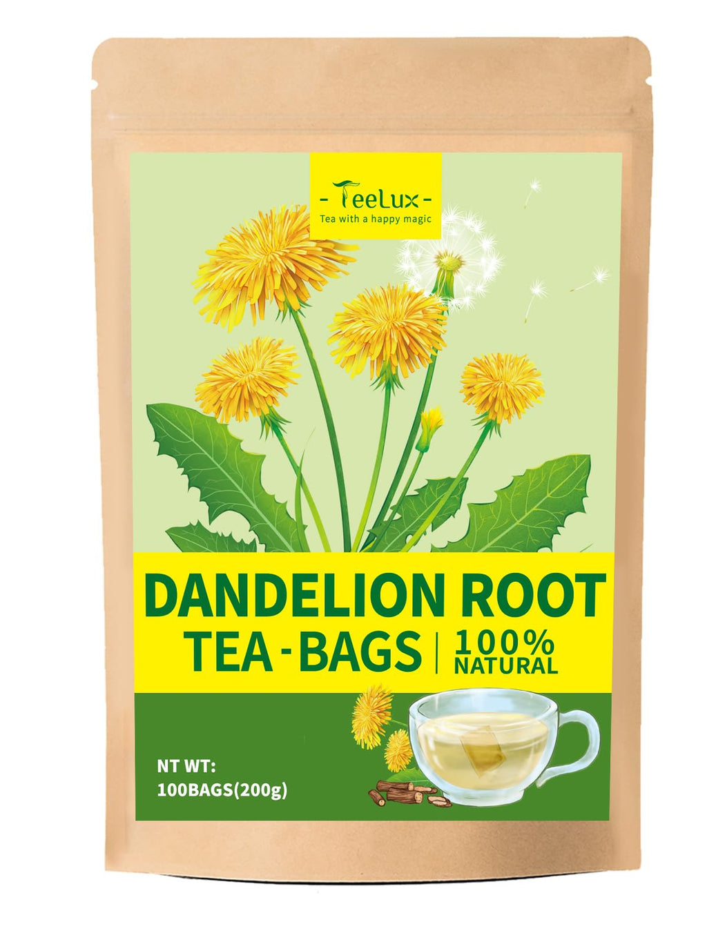 TeeLux dandelion root tea bags