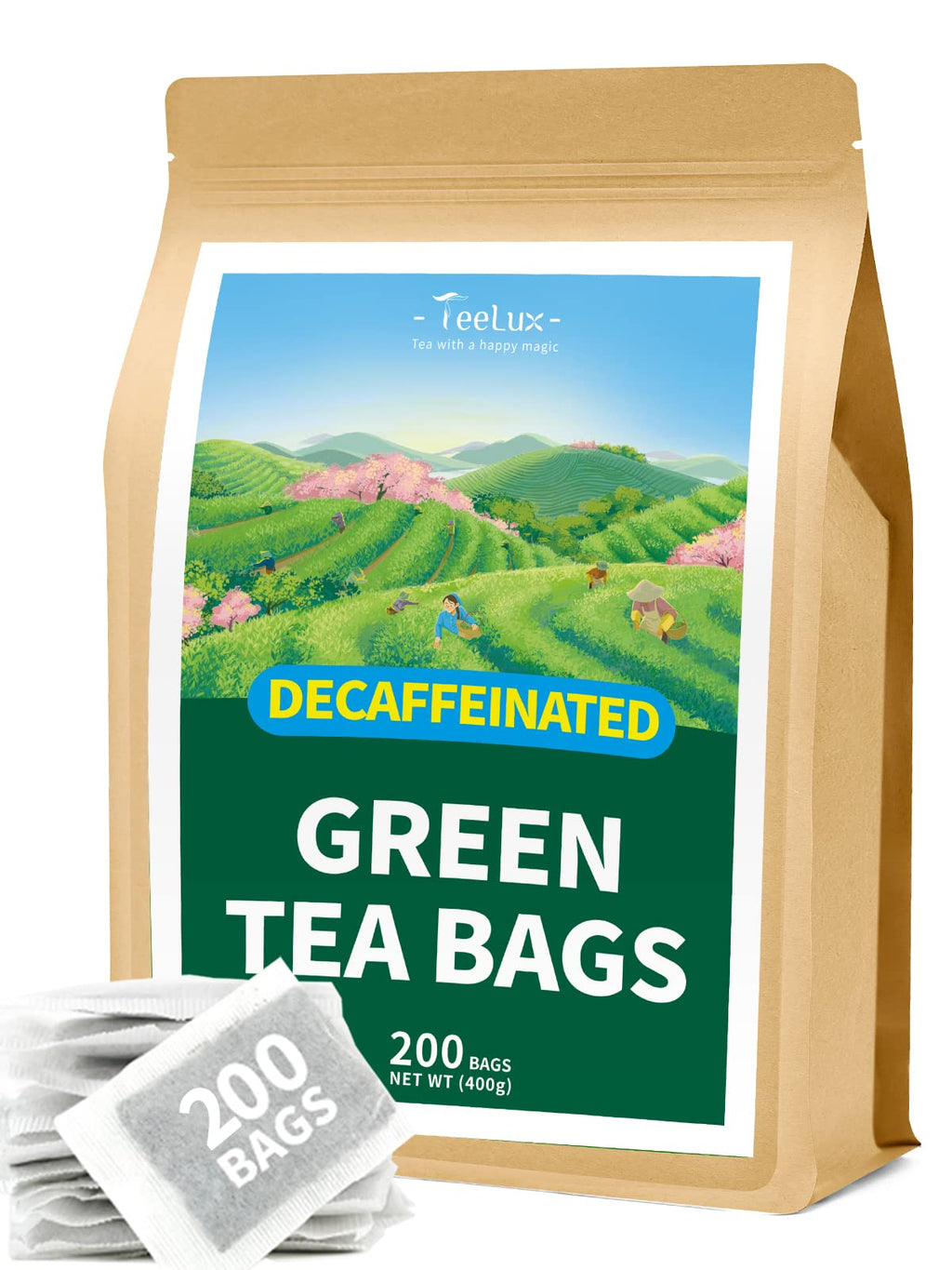 TeeLux decaf green tea bags