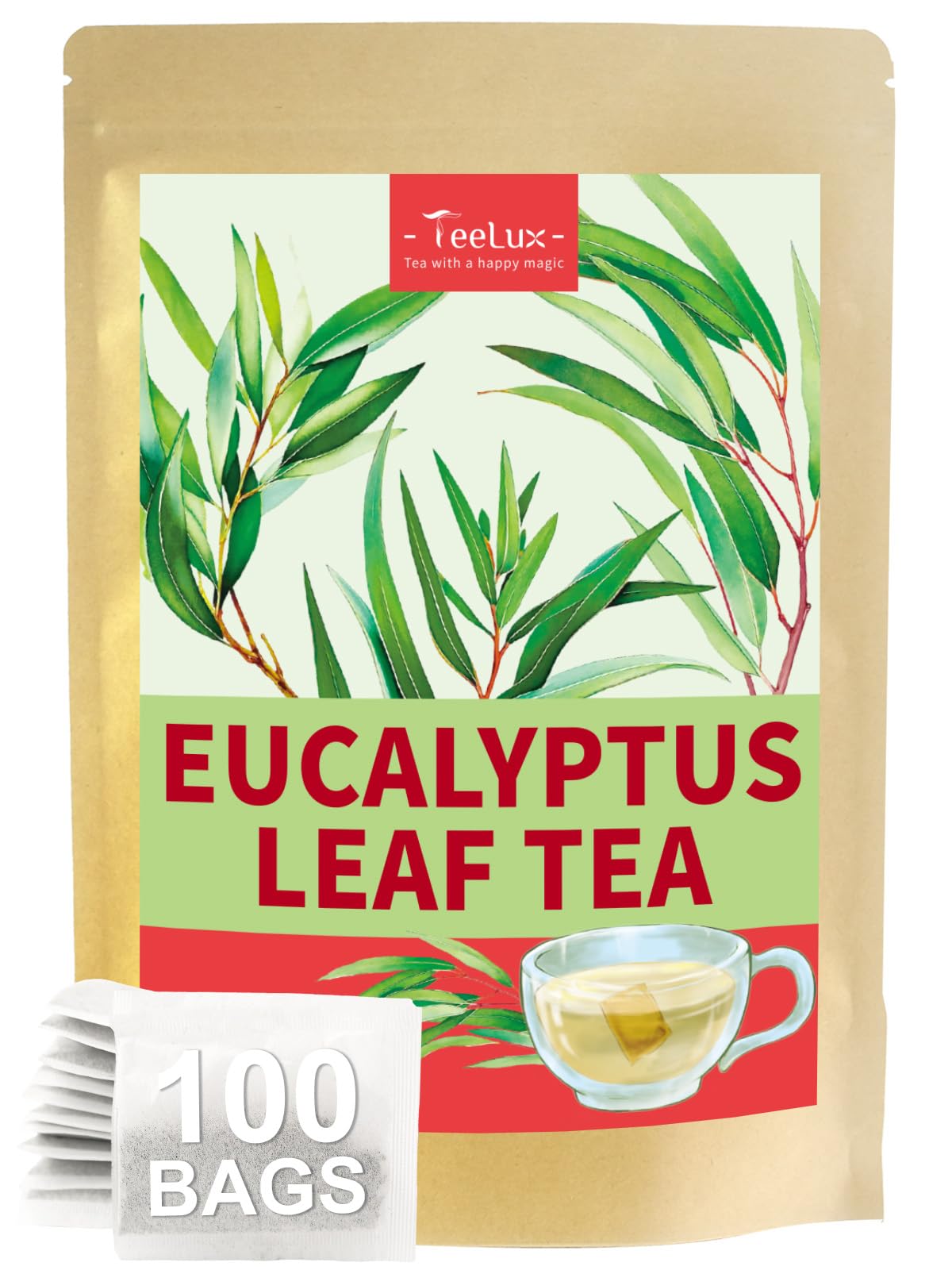 TeeLux eucalyptus tea bags caffeine free