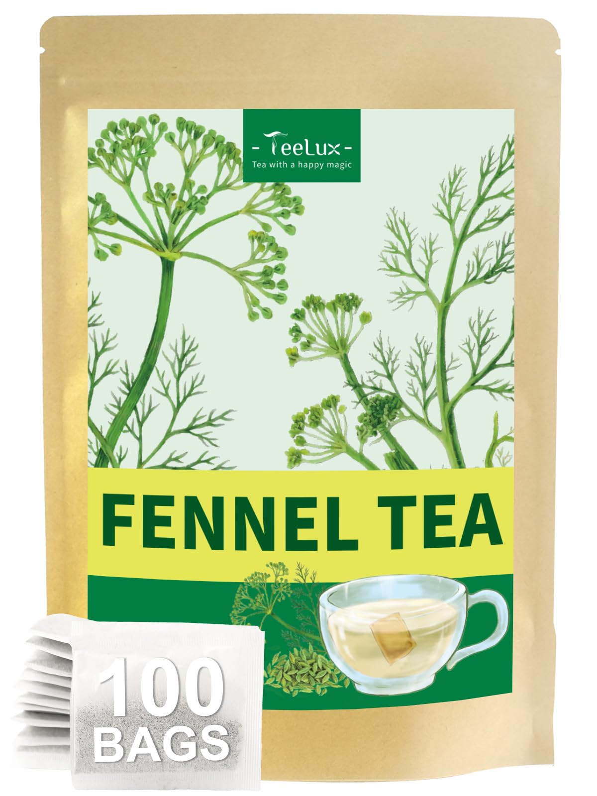 TeeLux fennel tea bags caffeine free