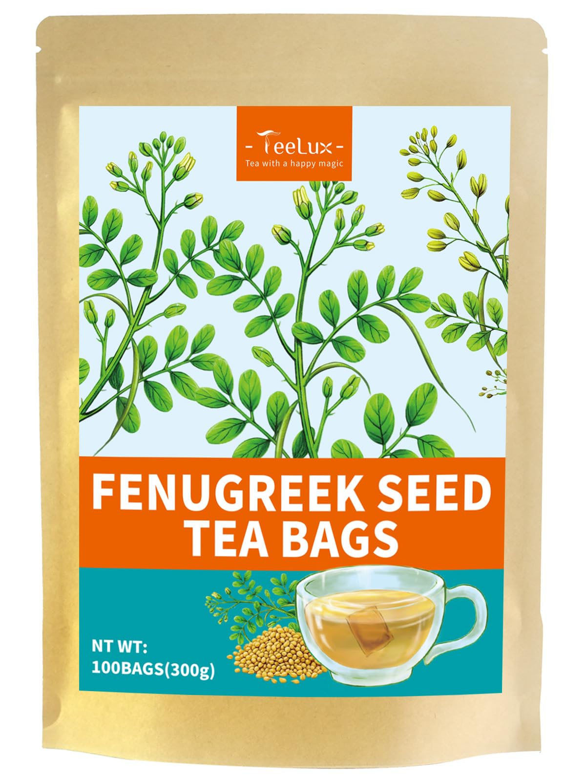 TeeLux fenugreek tea bags for digestion