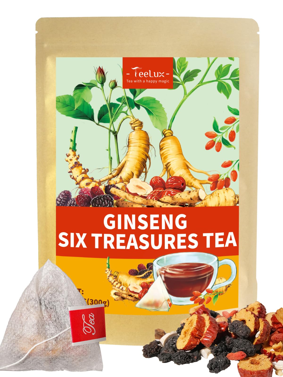 TeeLux Ginseng Six Treasures herbal tea