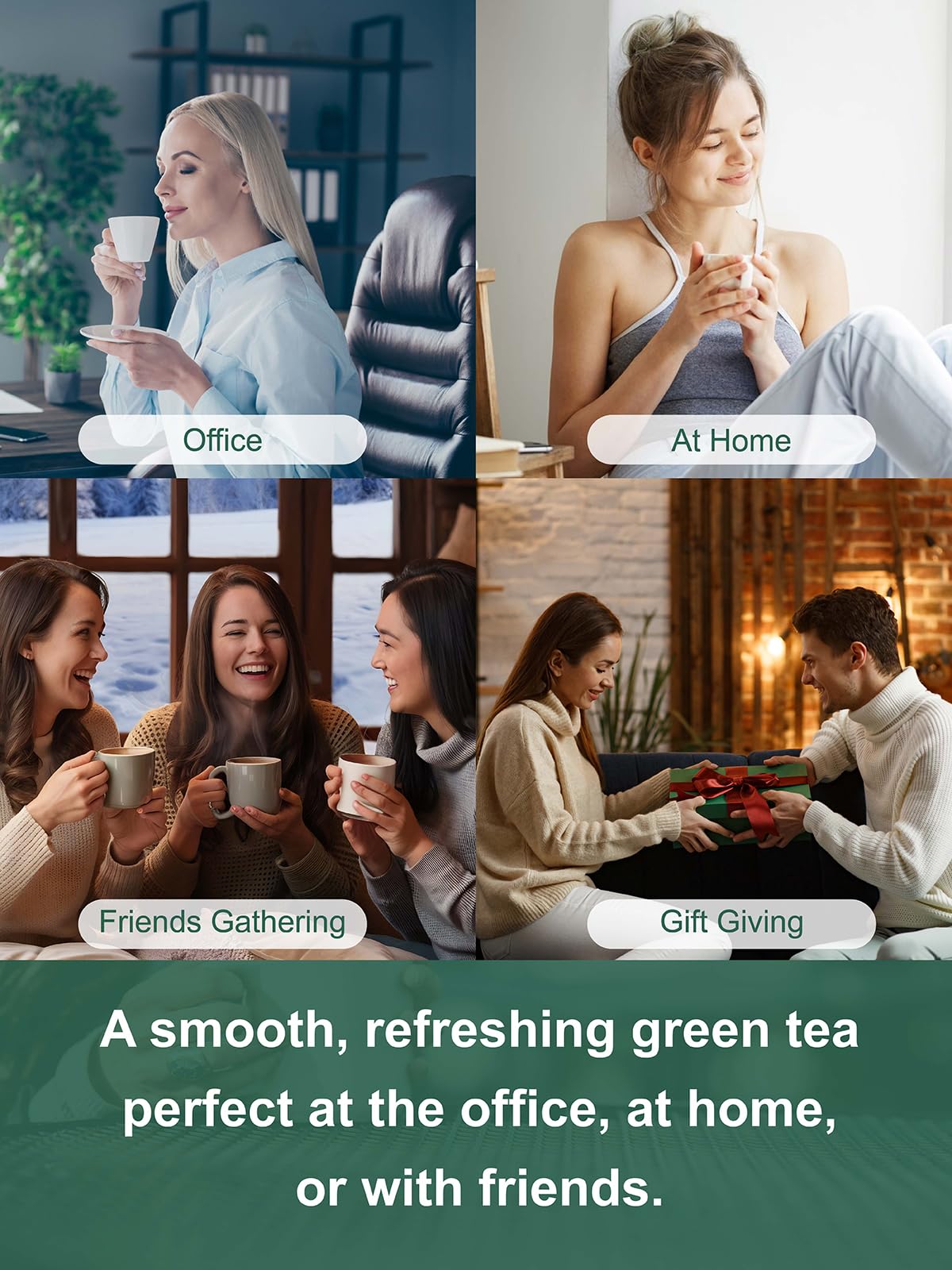 TeeLux green tea for mindful sipping