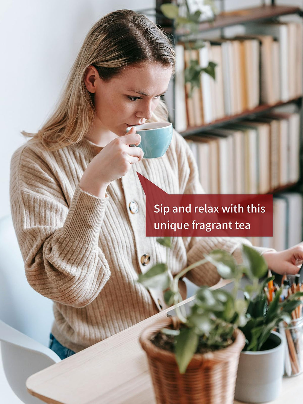 TeeLux herbal tea for calming effects