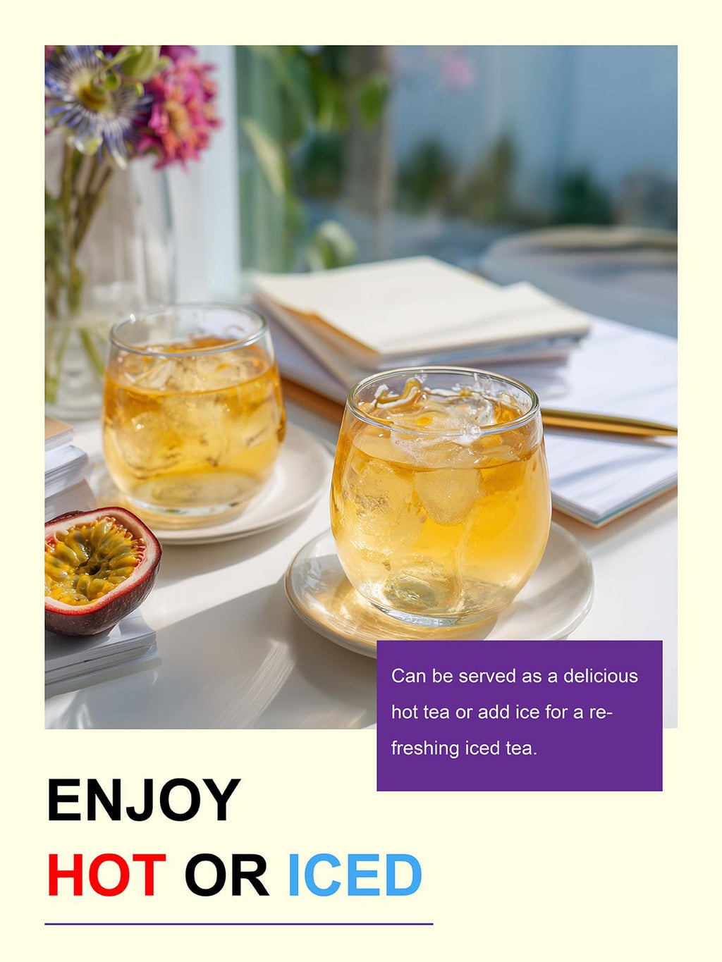 TeeLux herbal tea for calming effects