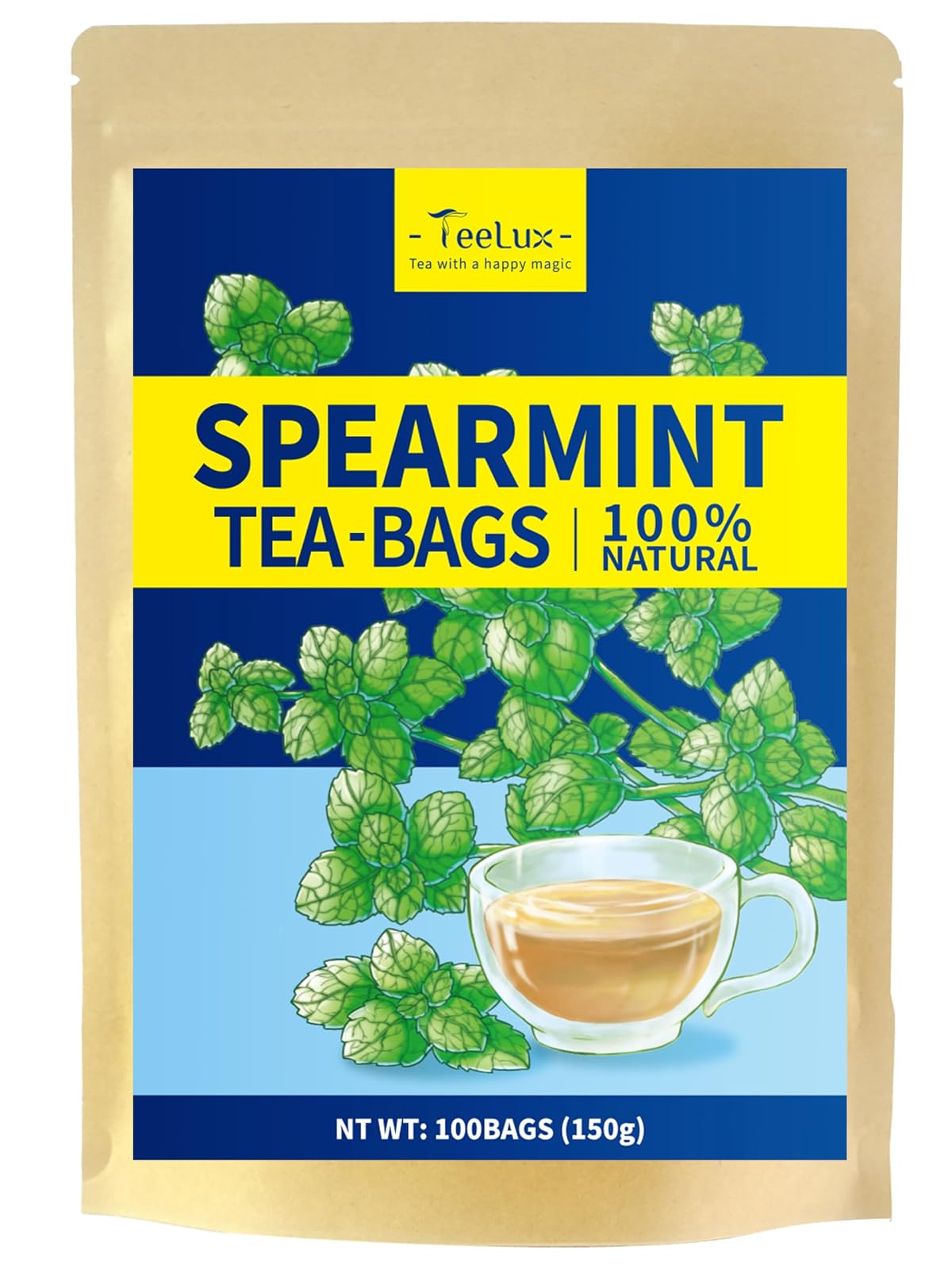 TeeLux herbal tea spearmint bags